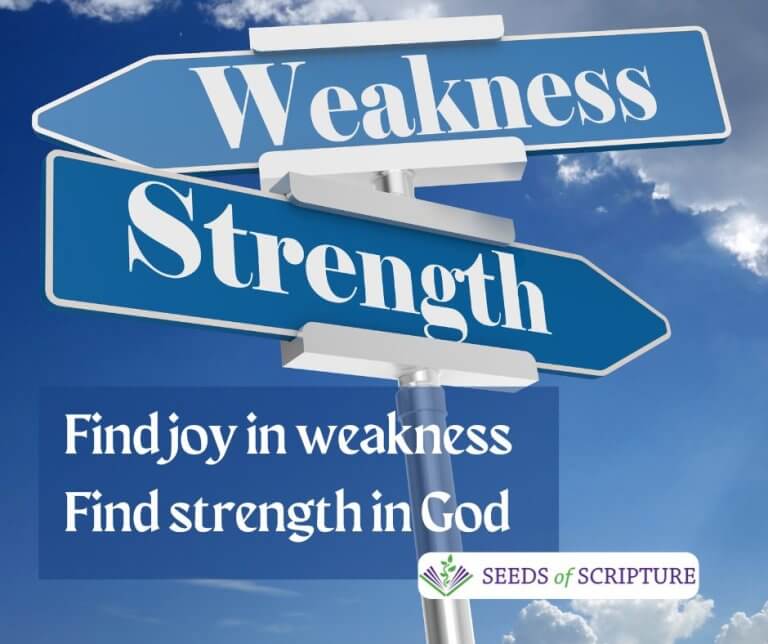 My Joyful Transformation: Weakness is My Strength - Seeds of Scripture