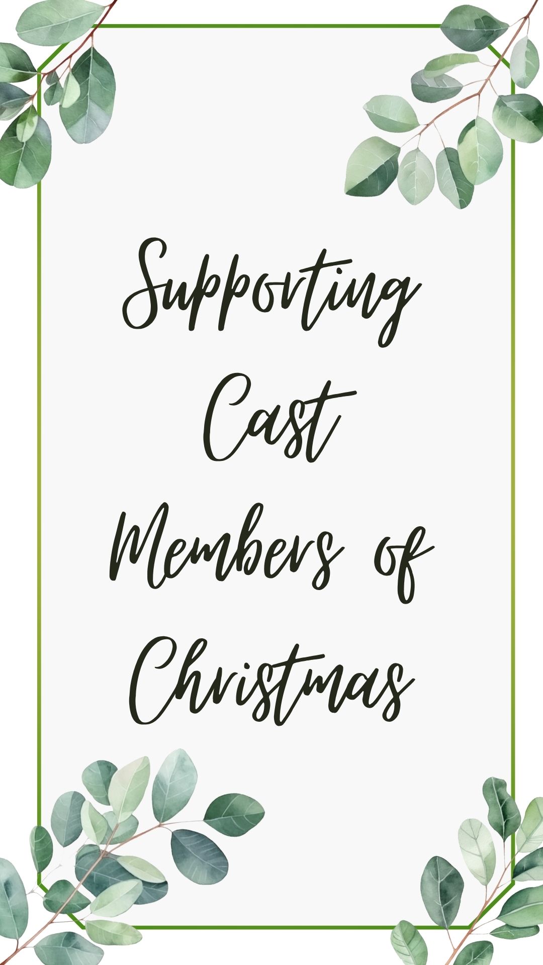 Supporting Cast Members of Christmas - Seeds of Scripture